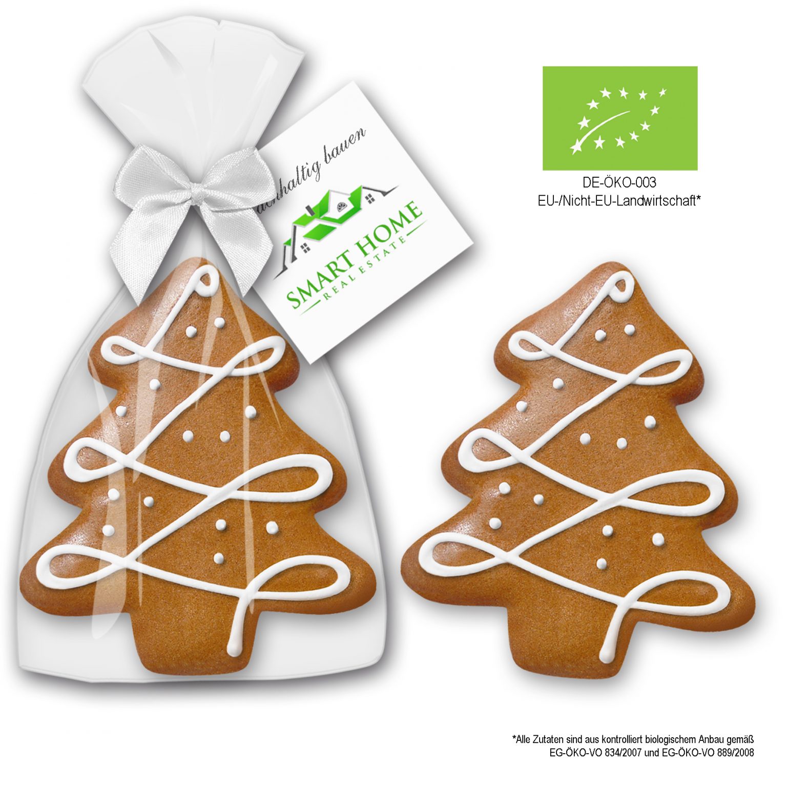 BIO Lebkuchen filigran im Beutel – Zuckersucht – Süße Werbemittel